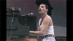 Gifs de Freddie Mercury del Live AID 1985