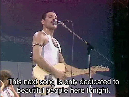 Gifs de Freddie Mercury del Live AID 1985