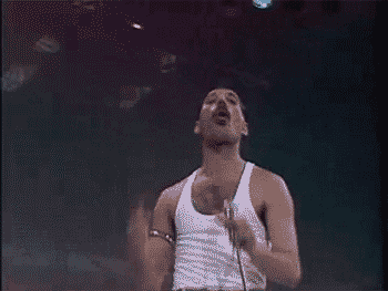 Gifs de Freddie Mercury del Live AID 1985