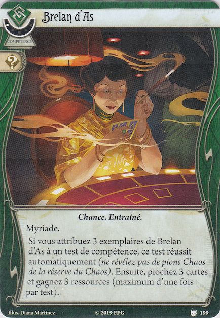 Brelan d'as + Quitte ou double : 3 ou 6 ressources