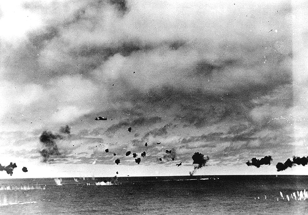 la bataille de Midway. juin 1942