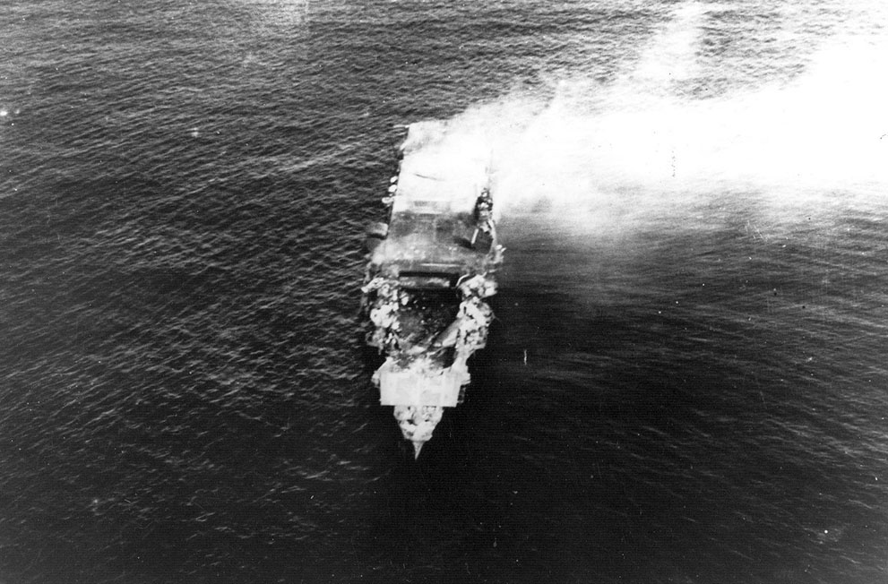 la bataille de Midway. juin 1942