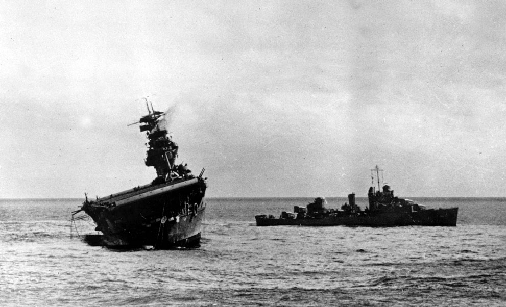 la bataille de Midway. juin 1942