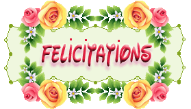 félicitations
