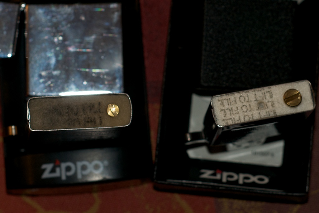 Mon premier Zippo était un fake, photos inside!