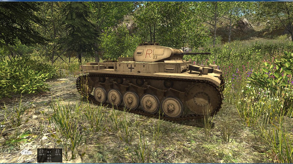 Panzer driving