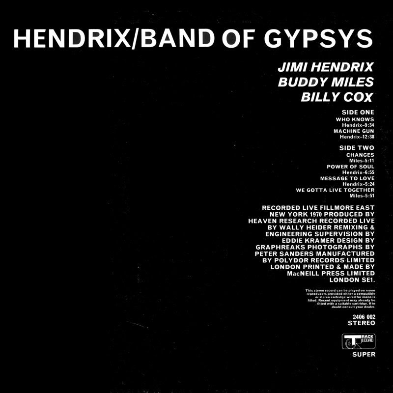 Band Of Gypsys (1970)