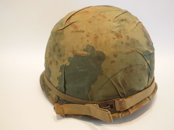 Vietnam M1 Helmet, with blood splatter on it?