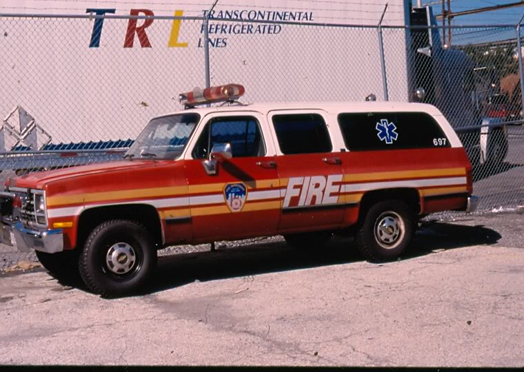 1990s FDNY Chief and EMS Trucks