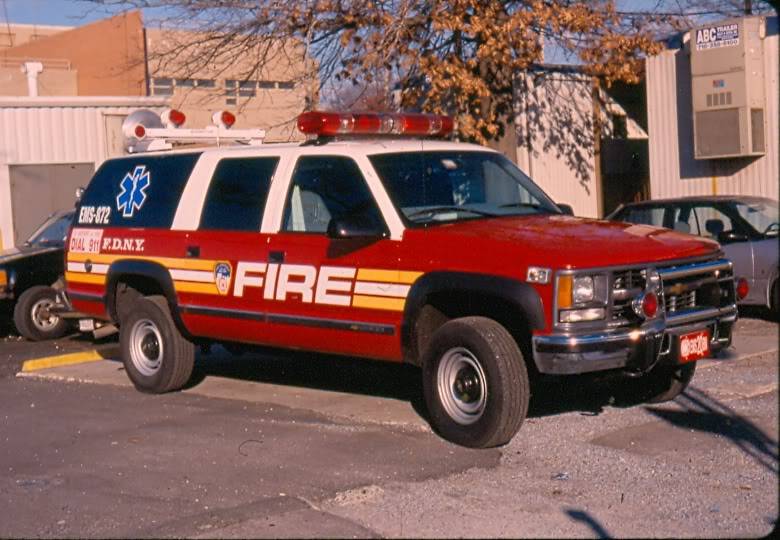 1990s FDNY Chief and EMS Trucks