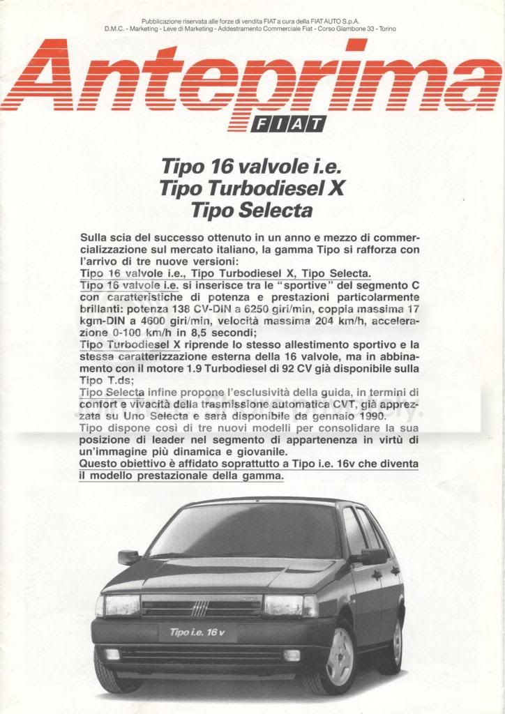 Catalogo Fiat Tipo Italia