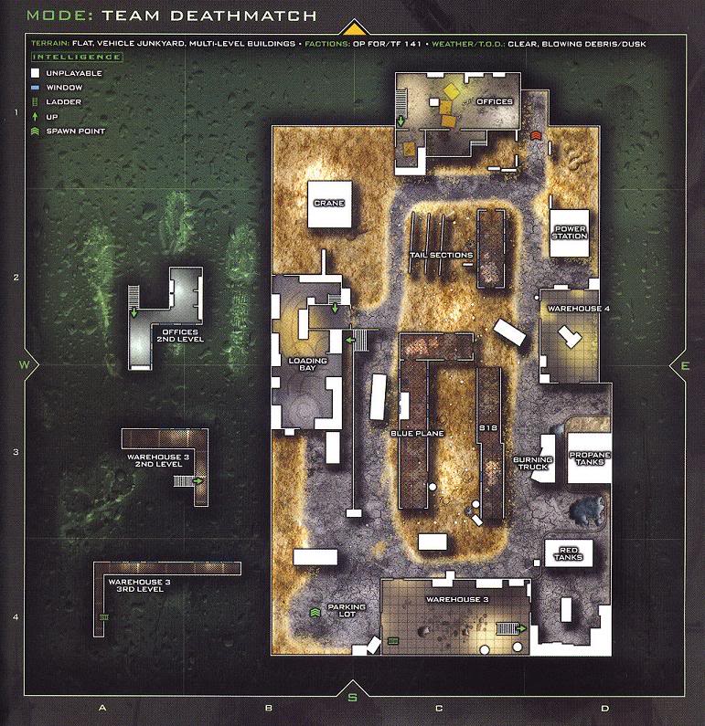 Official MW2 Maps/spawns for each mode...