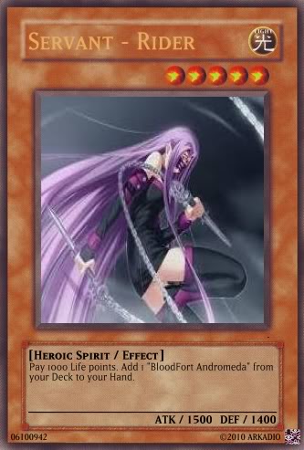 Fate Stay Night - Yu-Gi-Oh! Cards