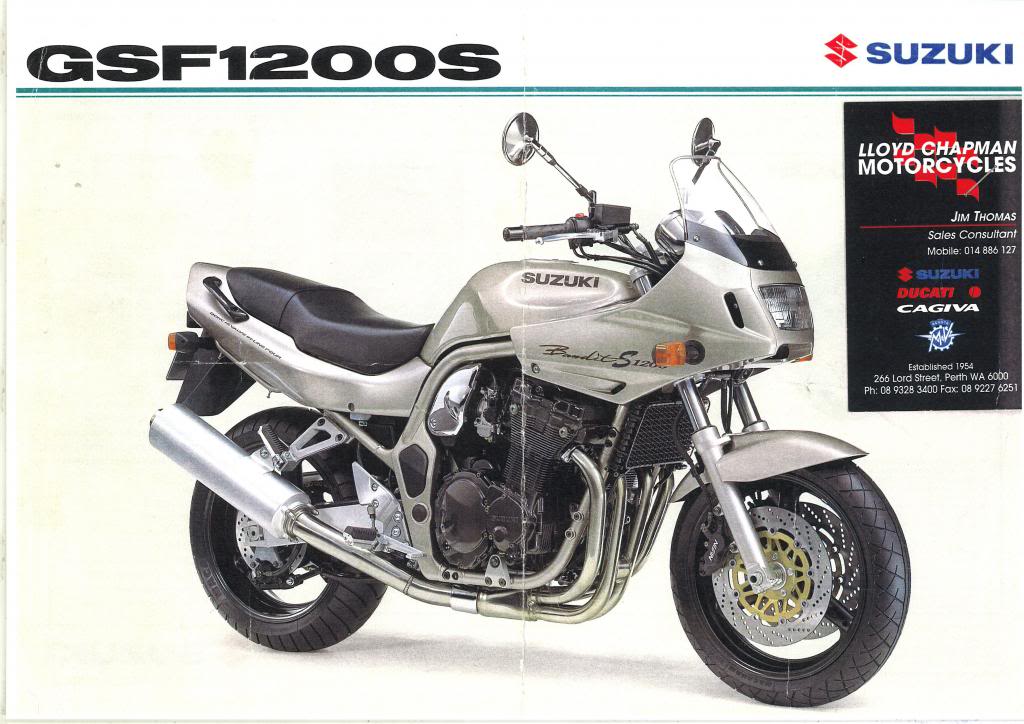 Original 1996 Gen 1 Bandit brochure - Blast from the past