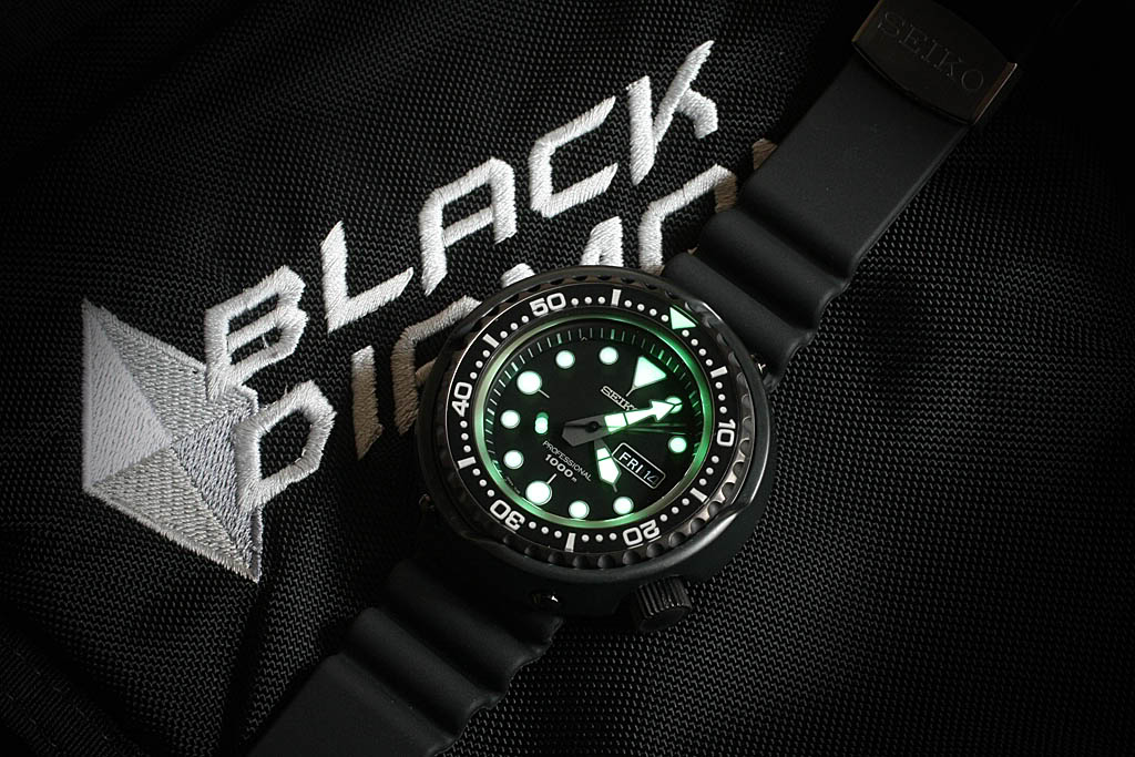 la Seiko SBBN011 "darth tuna" en détail