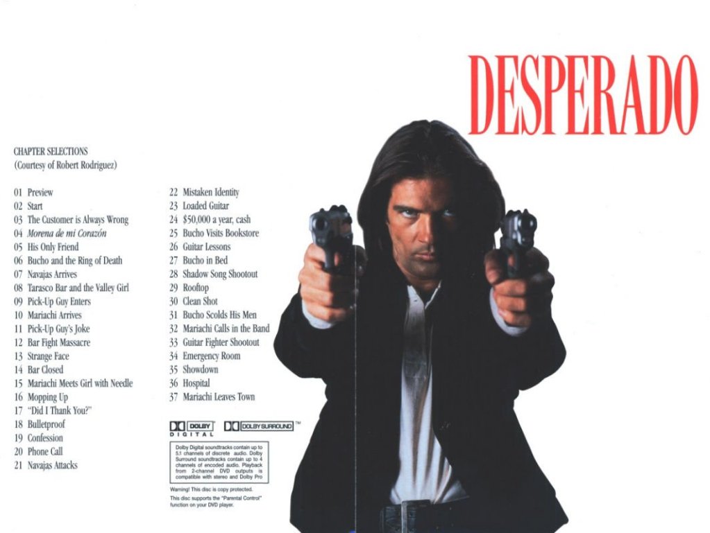 Desperado (1995) Antonio Banderas & Salma Hayek