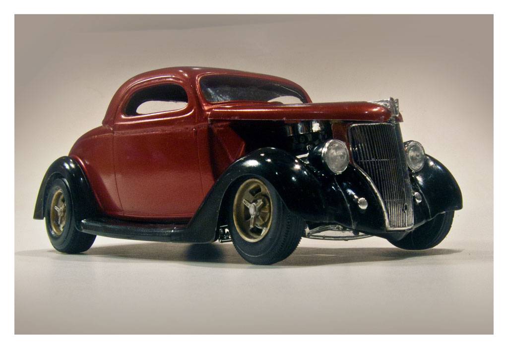 AMT '36 Ford Chopped 3-Window Coupe Street Rod