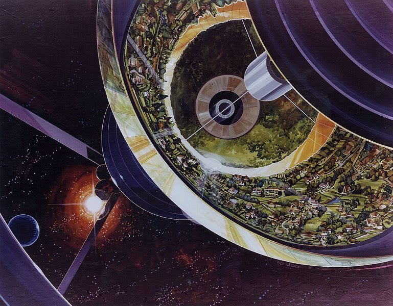 SPACE COLONY USED IN THE GUNDAM UNIVERSE