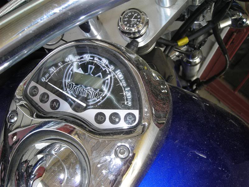 Got the new speedo face plate mounted