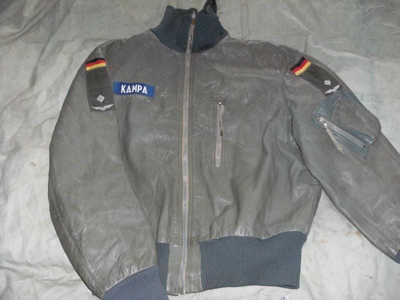 Luftwaffe Grey Leather Jacket-1963.