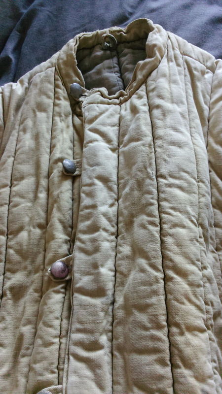 Telogreika padded winter jacket used maybe by a German soldier or POW?