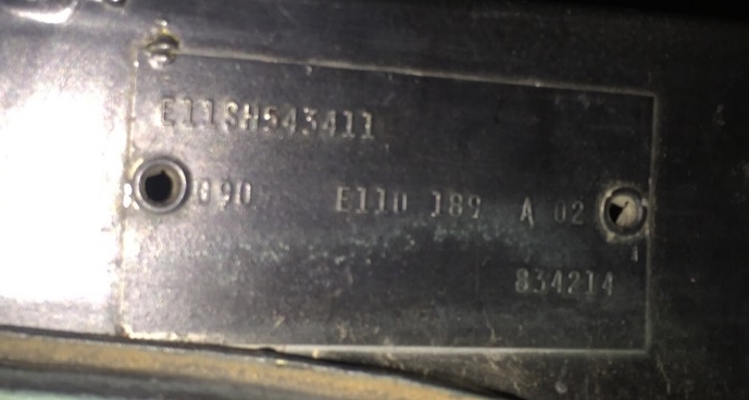 Son's new 1964 Econoline Falcon - question on paint code