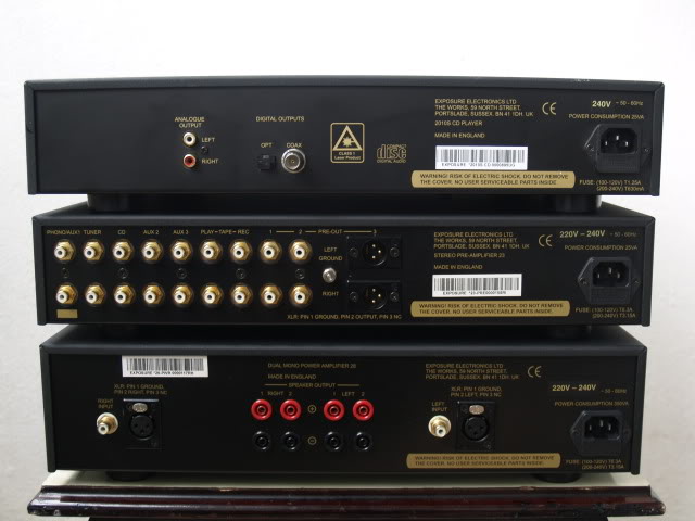 Exposure XXIII Pre Amp ＆ XXVIII Power Amp。（Used。） SOLD.