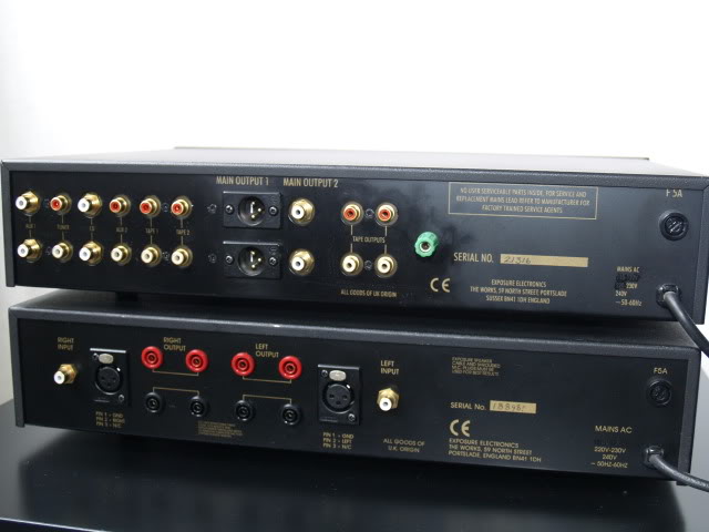 Exposure RC XXI preamp ＆ Super XVIII Power Amplifier。（Used。） ~Sold.