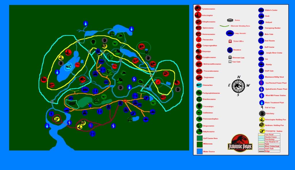 My jurassic Park (Made on Paint and JPOG)