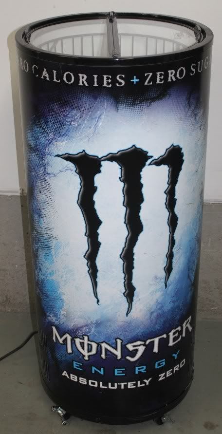 Official Monster Energy Can Fridge Model CBC-040 Information and Specs