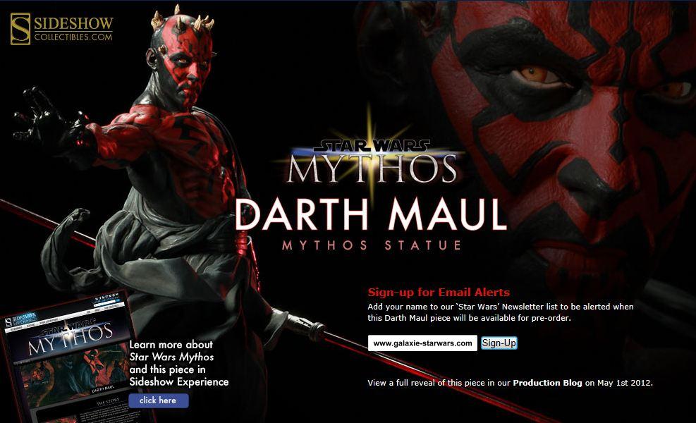 Sideshow - Mythos - Darth Maul "Dark Disciple" Polystone