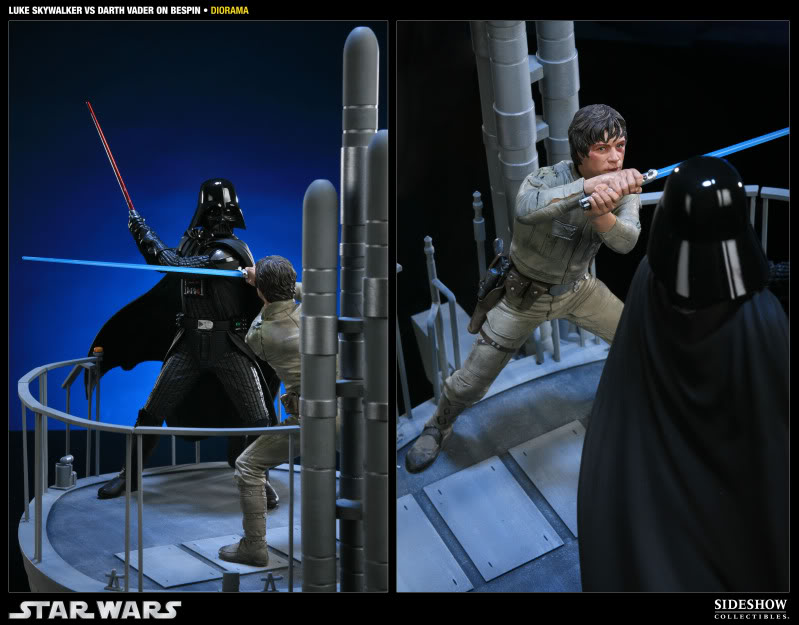 Sideshow - Luke Skywalker VS Darth Vader on Bespin Diorama