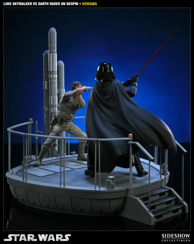 Sideshow - Luke Skywalker VS Darth Vader on Bespin Diorama