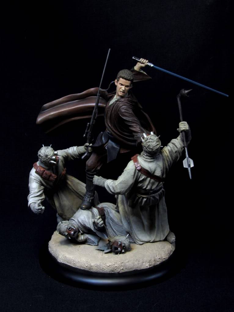Anakin Skywalker VS Tusken Raiders - Diorama - Sideshow Collectibles