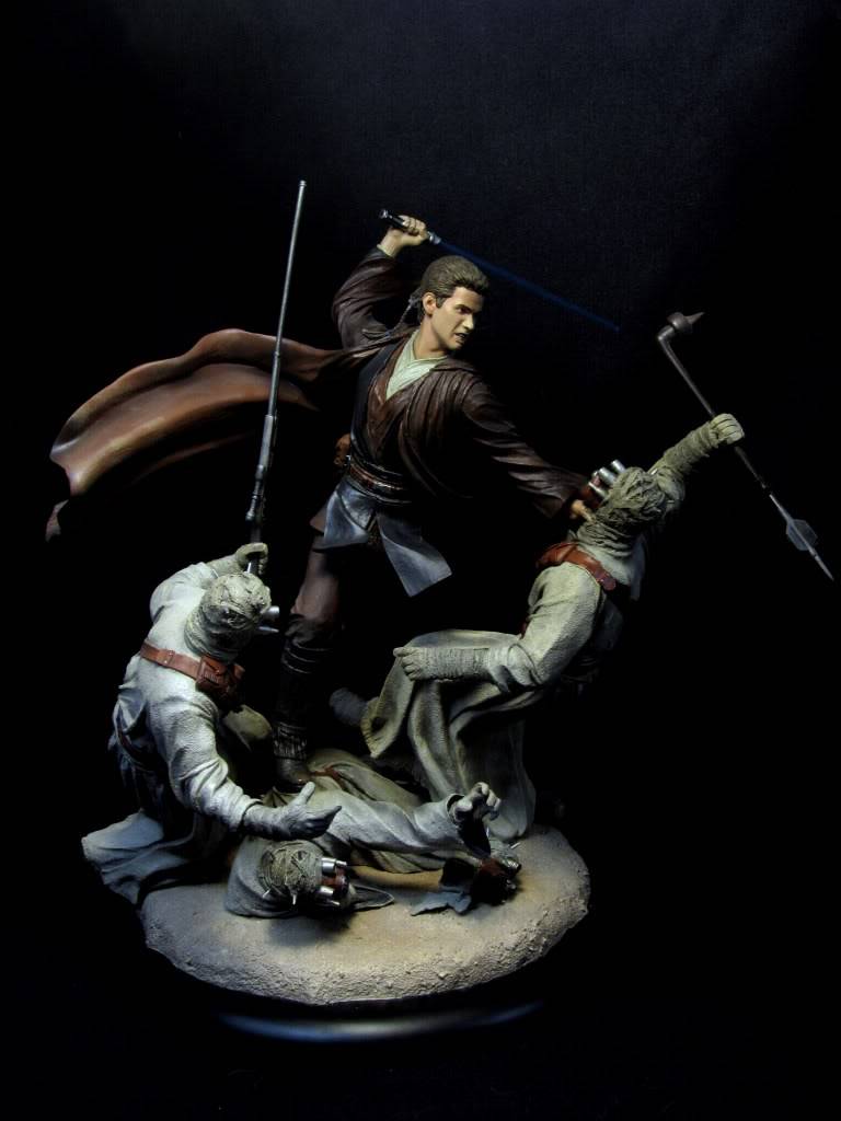 Anakin Skywalker VS Tusken Raiders - Diorama - Sideshow Collectibles