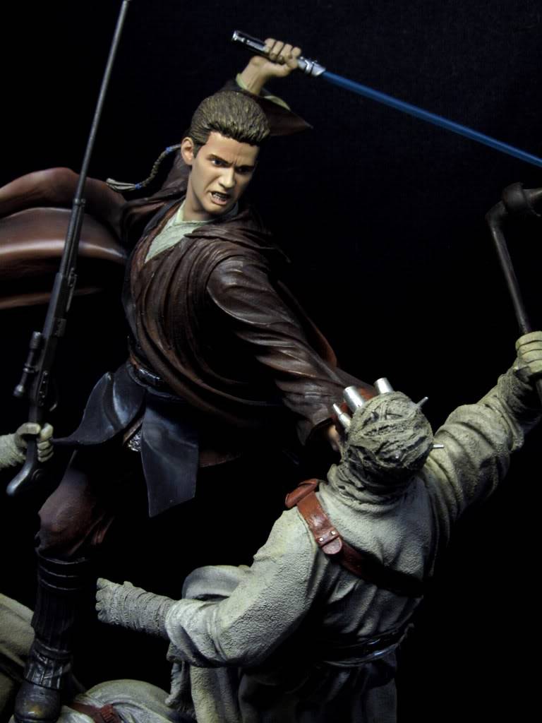 Anakin Skywalker VS Tusken Raiders - Diorama - Sideshow Collectibles