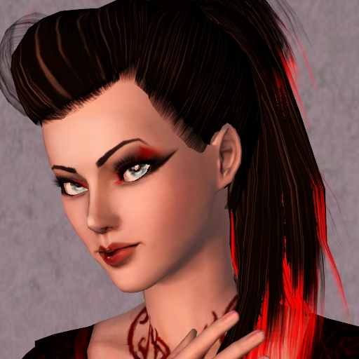 my new sim, Amy Lee [from evanescence {going under version} ]:}