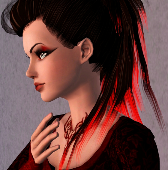 my new sim, Amy Lee [from evanescence {going under version} ]:}