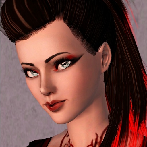 my new sim, Amy Lee [from evanescence {going under version} ]:}