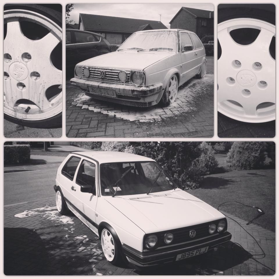 Alpine white Mk2 golf*