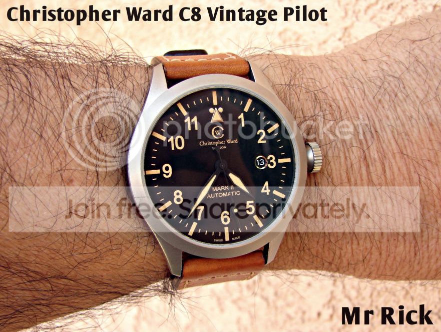 My Newest............Christopher Ward C8 PILOT MK II - VINTAGE EDITION ...