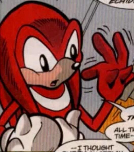 Knuckles Without His Gloves