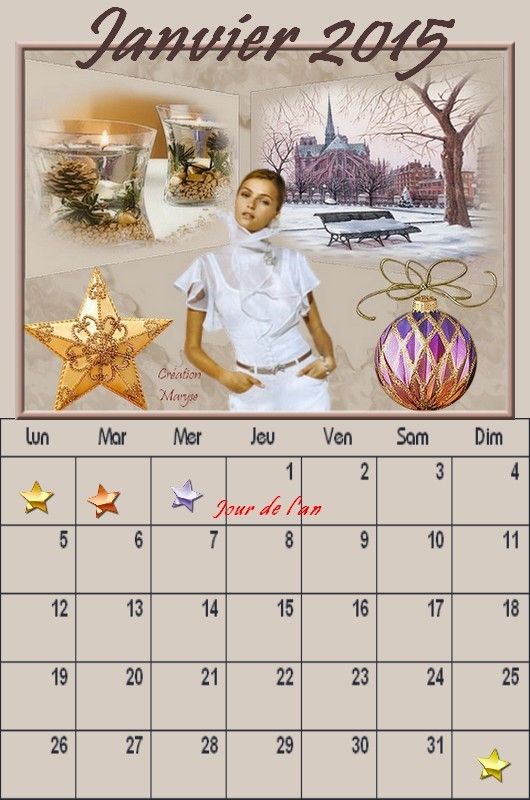 Calendriers Année 2015