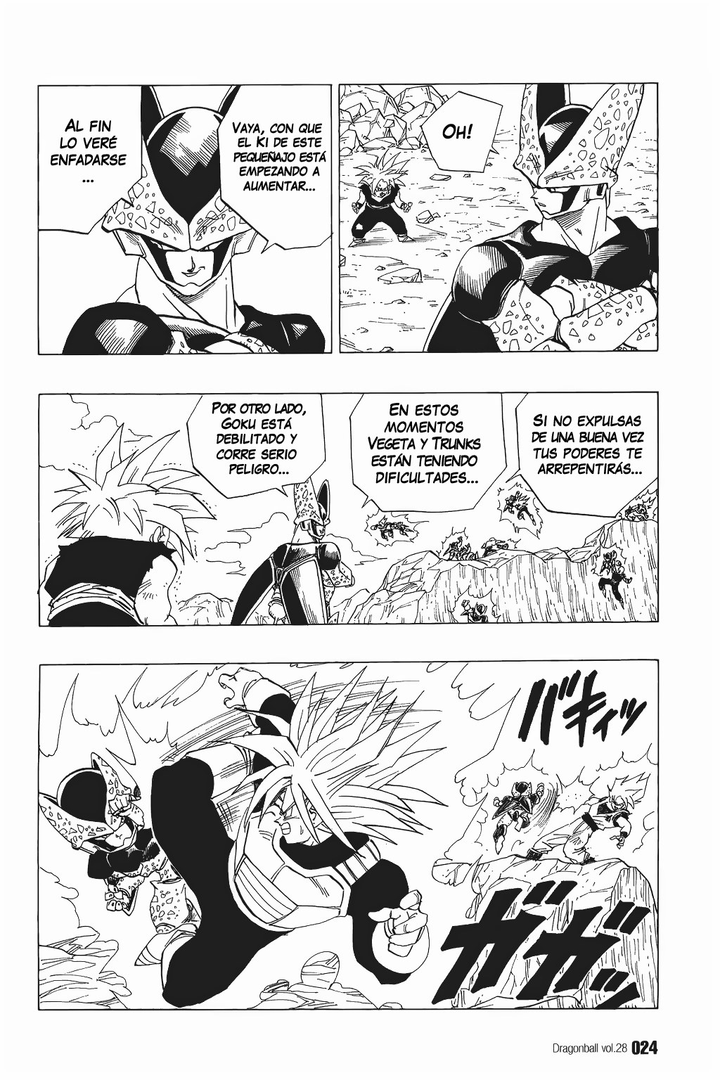 Goku SSJ Full Power (Cell games) vs Cell Jr