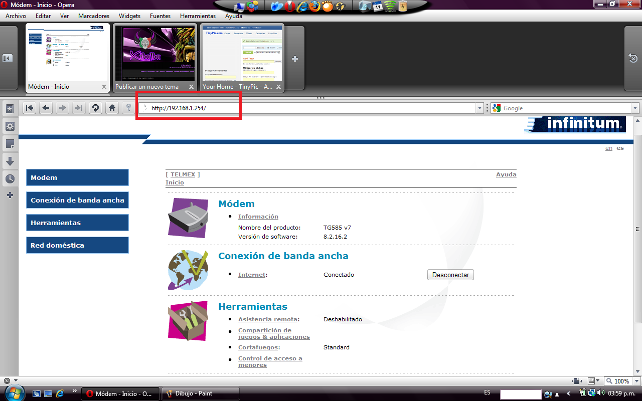[TUTO] Configurar Modem Thomson tg585 v7 para Live