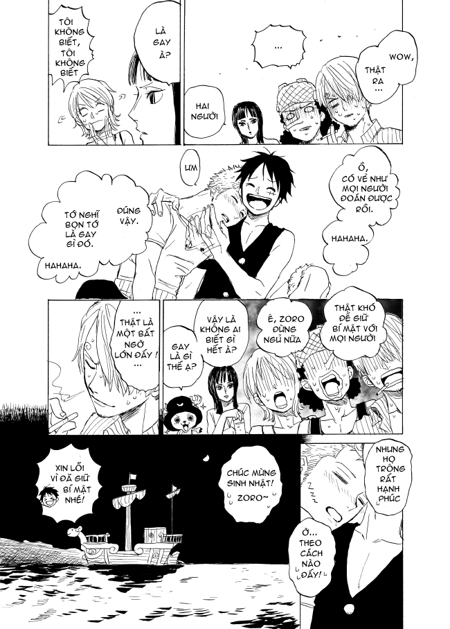 [Doujinshi] Chocolate cake confessions - Happy bithday Zoro