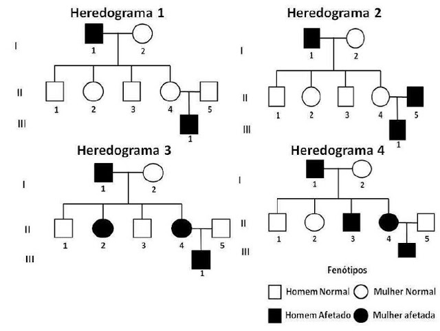 Genética, heredograma (difícil)