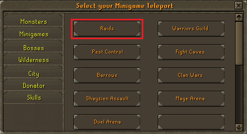 Chambers of Xeric - Raid Guide
