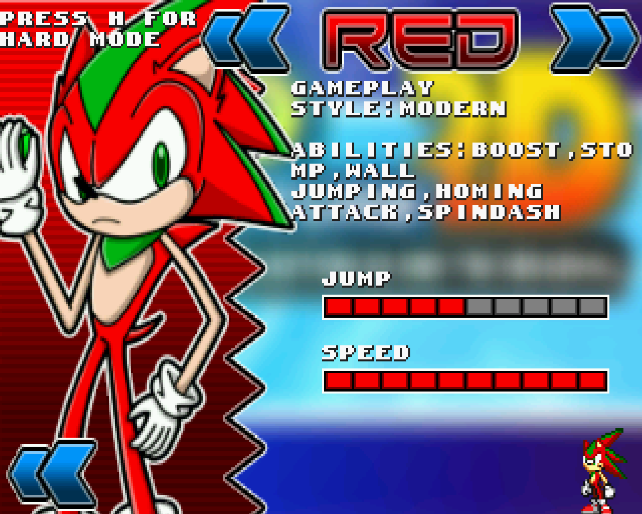 Mi fangame de Sonic: Red 2D Adventure