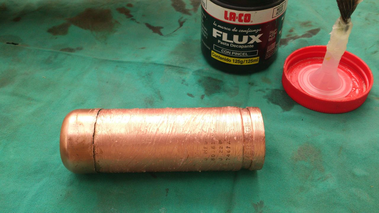 Weber copper cap discoloring?
